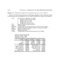 Ejemplos de Microeconometria | Ejercicios de Matemáticas - Docsity