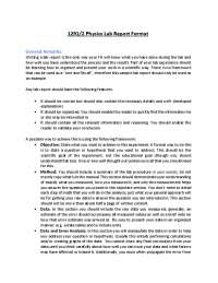 A simple pendulum lab report - Docsity