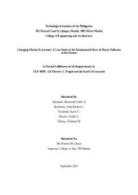 Case Study Marine Biome - Docsity