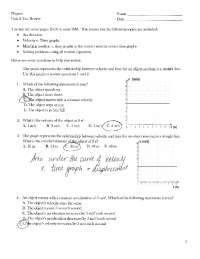 Physics unit 2 review answers | Exams Physics | Docsity