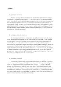 Validez y confiabilidad - Docsity