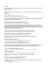 Eipass Progressive Modulo 2 | Prove d'esame di Elementi di Informatica | Docsity