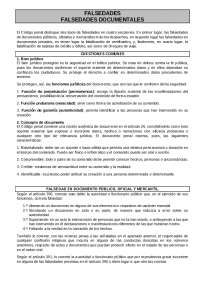 Falsedades documentales - Docsity