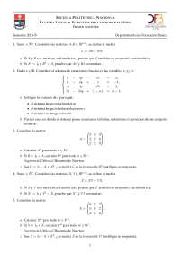 Matrices Ejercicios 1 - Docsity