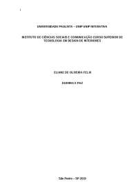 Pim III design de interiores - Docsity