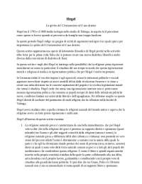 Hegel. Vita, opere e pensiero - Docsity