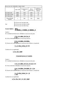 Ejercicio simplex primal - Docsity