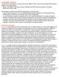 FUTURISMO, SVEVO E PIRANDELLO - Docsity