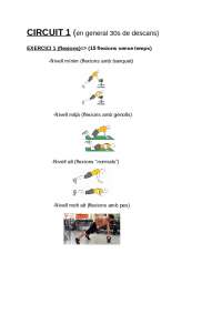 Circuito sobre educacion fisica - Docsity
