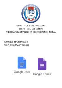 Tutorial básico para Google Docs y Forms - Docsity