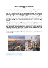 Writing Paris................................. - Docsity
