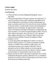 Analisi il 5 maggio - Docsity