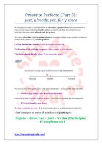 Inglés present perfect - Docsity