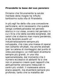 Pirandello, Svevo, Montale appunti - Docsity