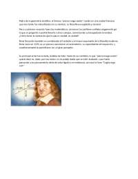 Rene descartes y su vida - Docsity