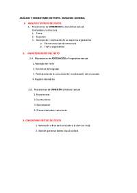 Esquema comentario de texto - Docsity