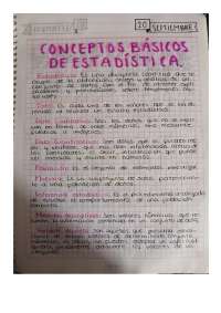 Conceptos básicos de estadística - Docsity