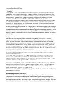 Il filo della voce - sintesi dei primi due capitoli - Docsity