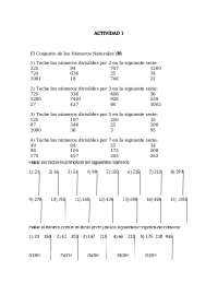 Ejercicios de actividades de calculo - Docsity