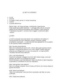 Internet- le reti e internet - Docsity