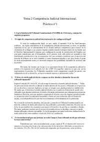 PRACTICA T. 1 DERECHO INTERNACIONAL PRIVADO - Docsity