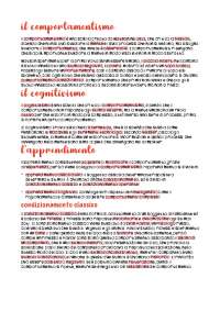 Comportamentismo, cognitivismo, apprendimento e condizionamento ...