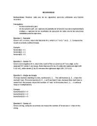 Ejercicios a resolver - Docsity