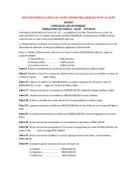 Hojas de trabajo, bonificaciones - Docsity