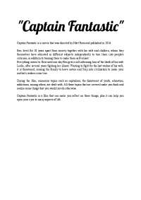 Writting Captain Fantastic - Docsity