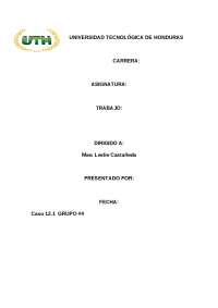 Ejercicio de tecnicas capitulo 12 - Caso 12 Grupo #4 - Docsity