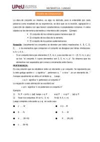 CONJUNTOS DE MATEMATICA BASICA - Docsity