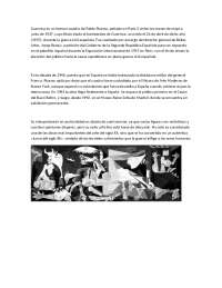 El famoso cuadro de Pablo Picasso "Guernica" - Docsity