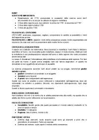 Schema riassuntivo Kant - Docsity