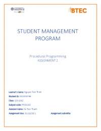 Assignment Brief 2 (RQF) Higher National Certificate/Diploma in Computing Student Name/ID - Docsity