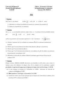 French statistics exercises - Docsity