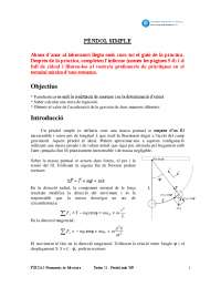 Practica 5 pendulo simple - Docsity