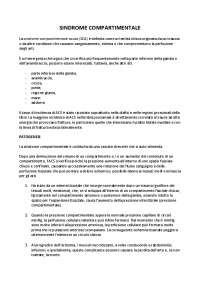 Sindrome Compartimentale: appunti di Medicina Interna e Chirugia ...