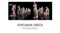 Statuaria greca - schema riassuntivo breve - Docsity