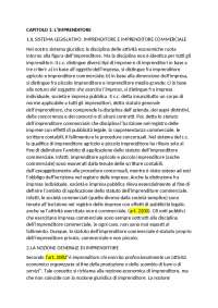 La nozione generale di Imprenditore - Docsity