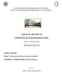 Actividad 2, transferencia de calor - Docsity