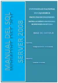 Manual Sql Server 2008 - Docsity