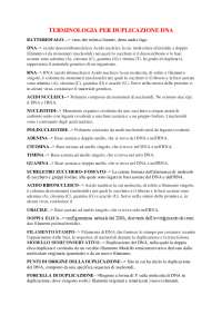 Terminologia per biologia molecolare | Schemi e mappe concettuali di Biologia, microbiologia e ...
