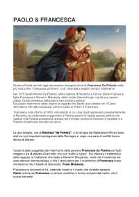 Paolo e Francesca Divina Commedia - Docsity