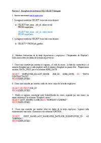 Placticas sql 23 ejercicios - Docsity