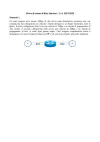 Reti internet esercizi - Docsity