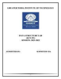 ALL DATA STRUCTURE LAB PROGRAMS IN C LANGUAGE - Docsity
