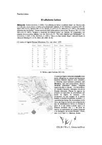 Latin alfabeto explicado con ejemplos y mapas - Docsity