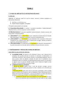 Esquema tema 2 economia politica - Docsity