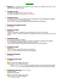 Schema dei principali complementi latini - Docsity