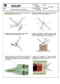 Cheat Sheet for Statics (Engineering) Free Online as PDF | Docsity